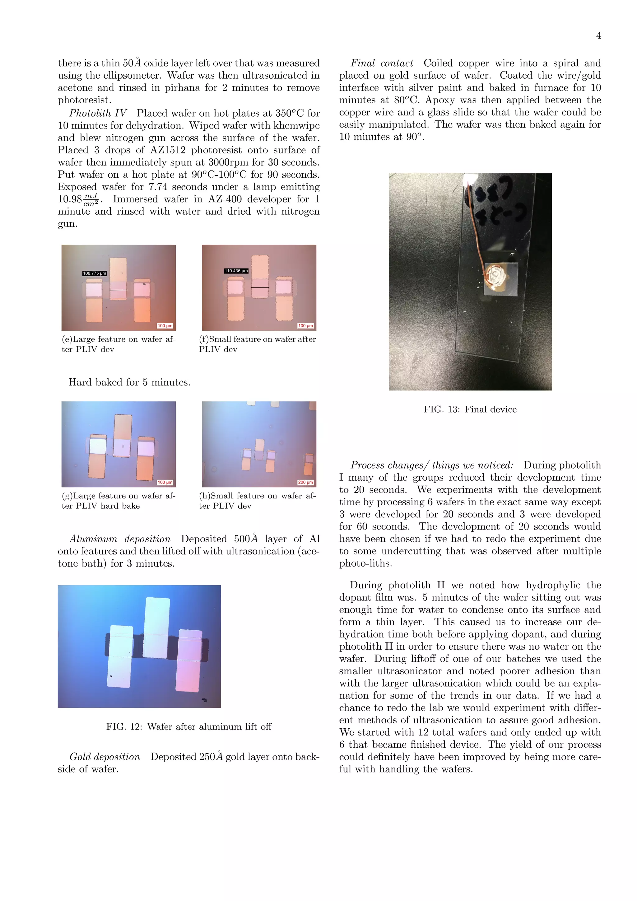 MOSFET Fabrication | PDF