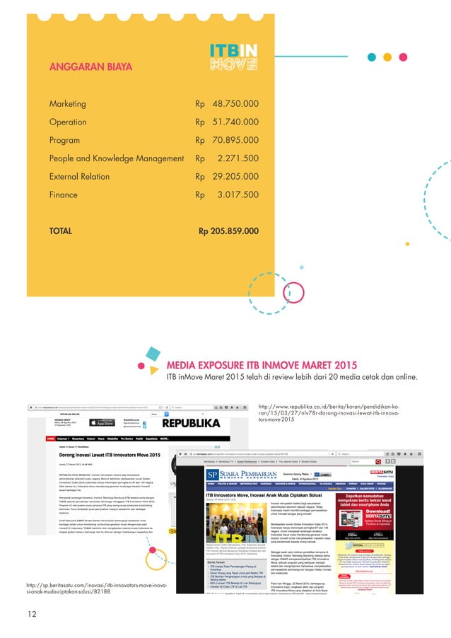 Proposal Partnership ITB inMove (Screen) | PDF