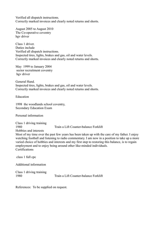 Colin Murphy CV | PDF