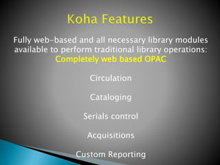Introduction to Koha | PPTX