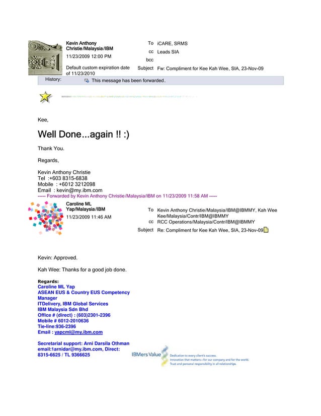 Fw_ Compliment for Kee Kah Wee, | PDF