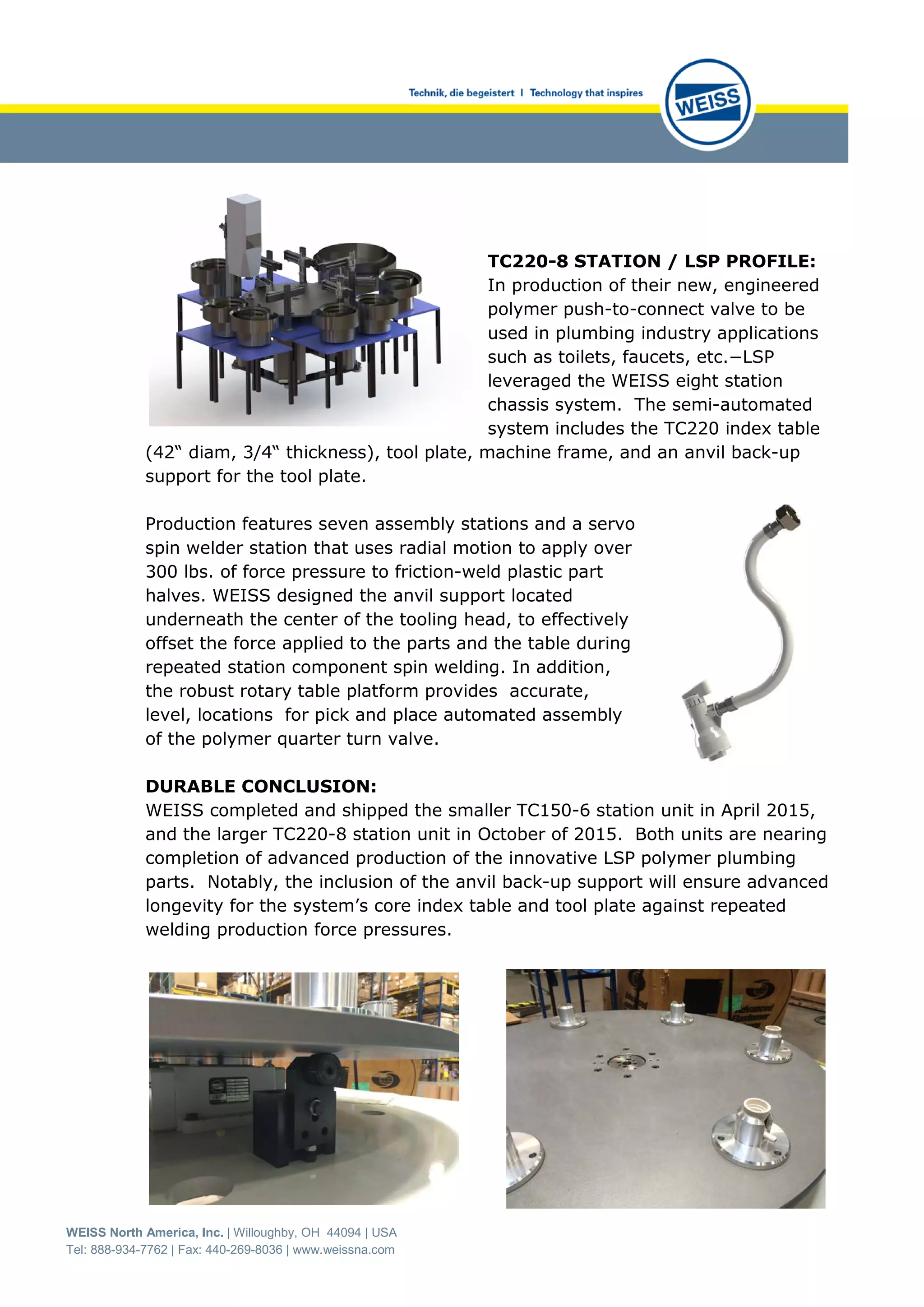 WEISS-TC150-ANVIL | PDF | Manufacturing Industry | Industries