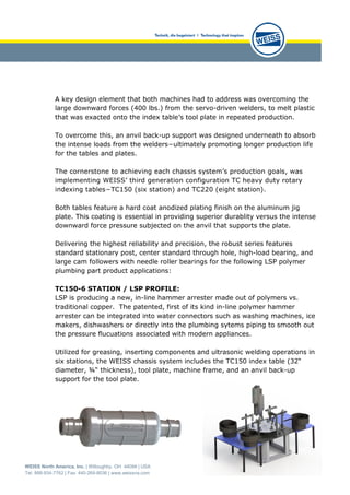 WEISS-TC150-ANVIL | PDF | Manufacturing Industry | Industries