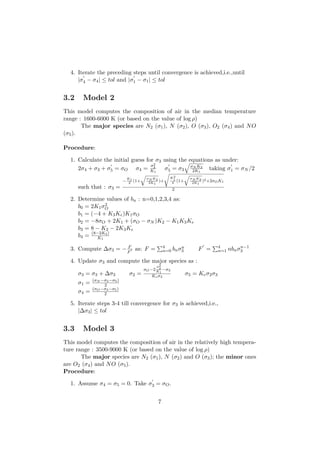 Algorithm to find the composition of air at temperatures 200-9000 K | PDF