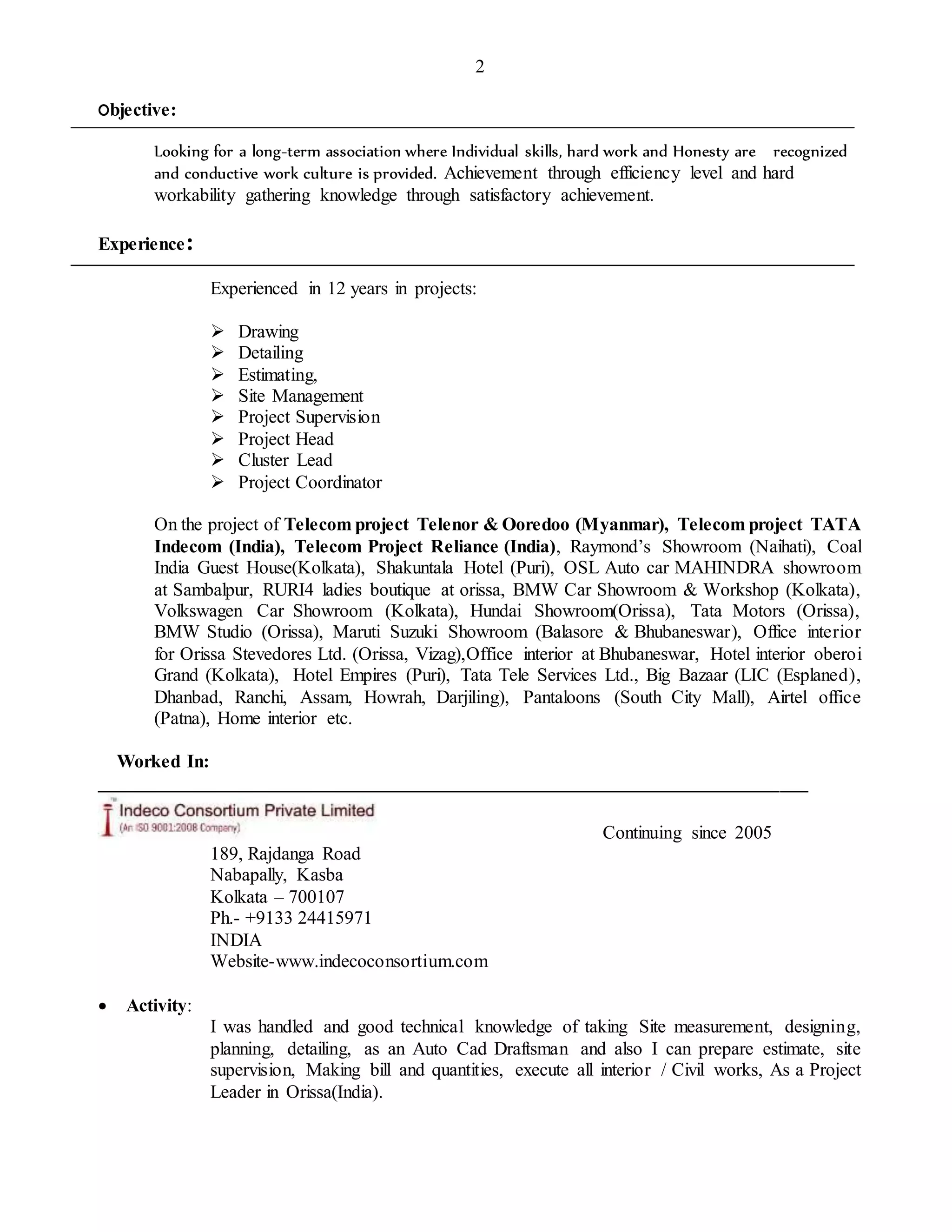 RESUME of Prasanta Ghosh | PDF