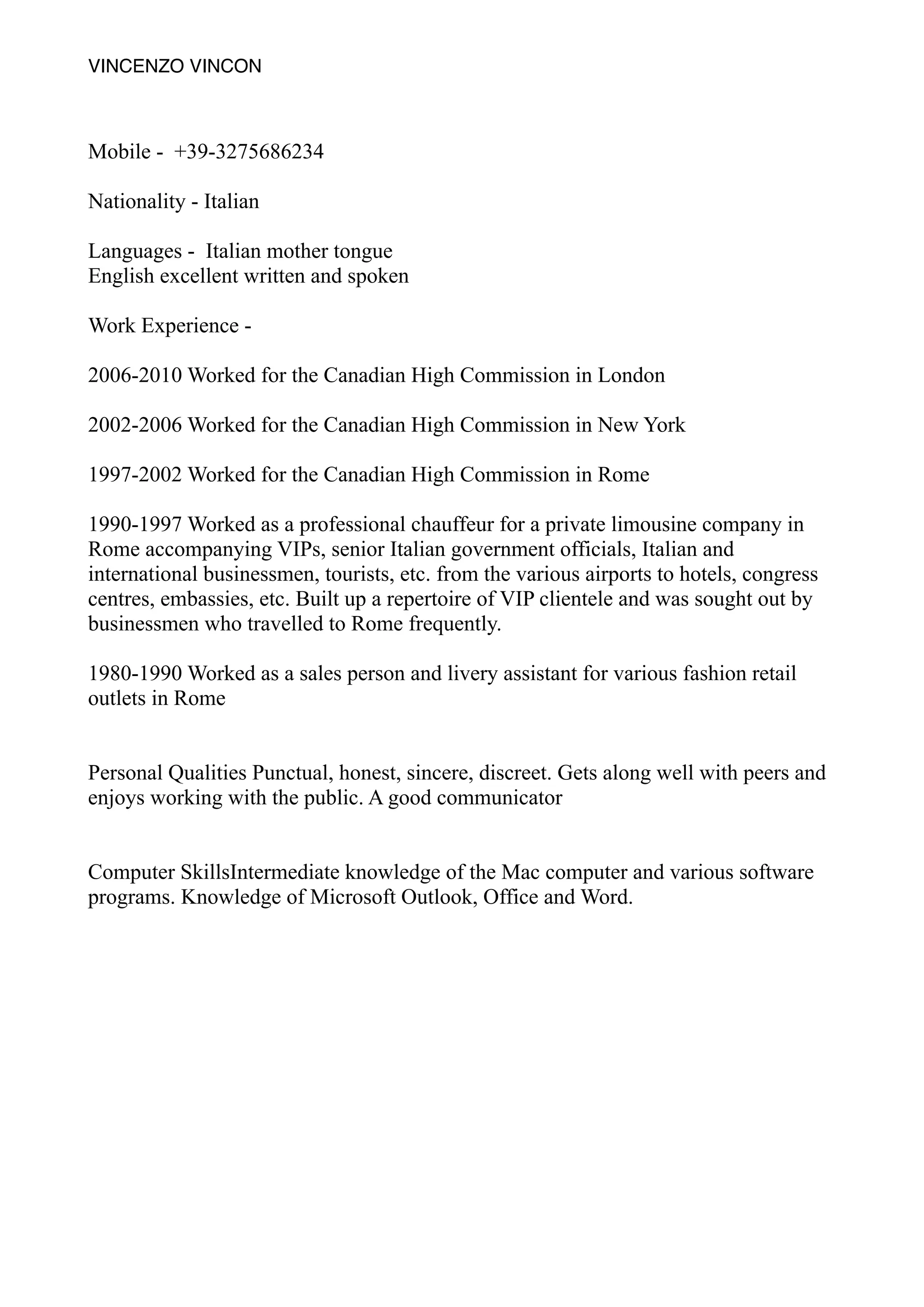 English CV 2 | PDF