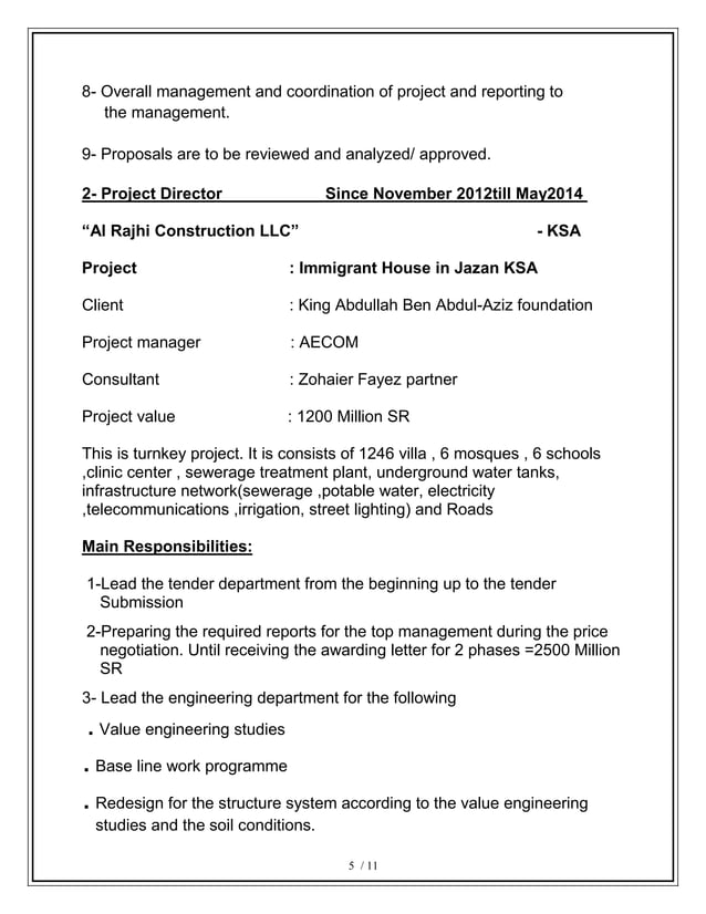 ashraf frieg CV | PDF | Civil Engineering Industry | Industries