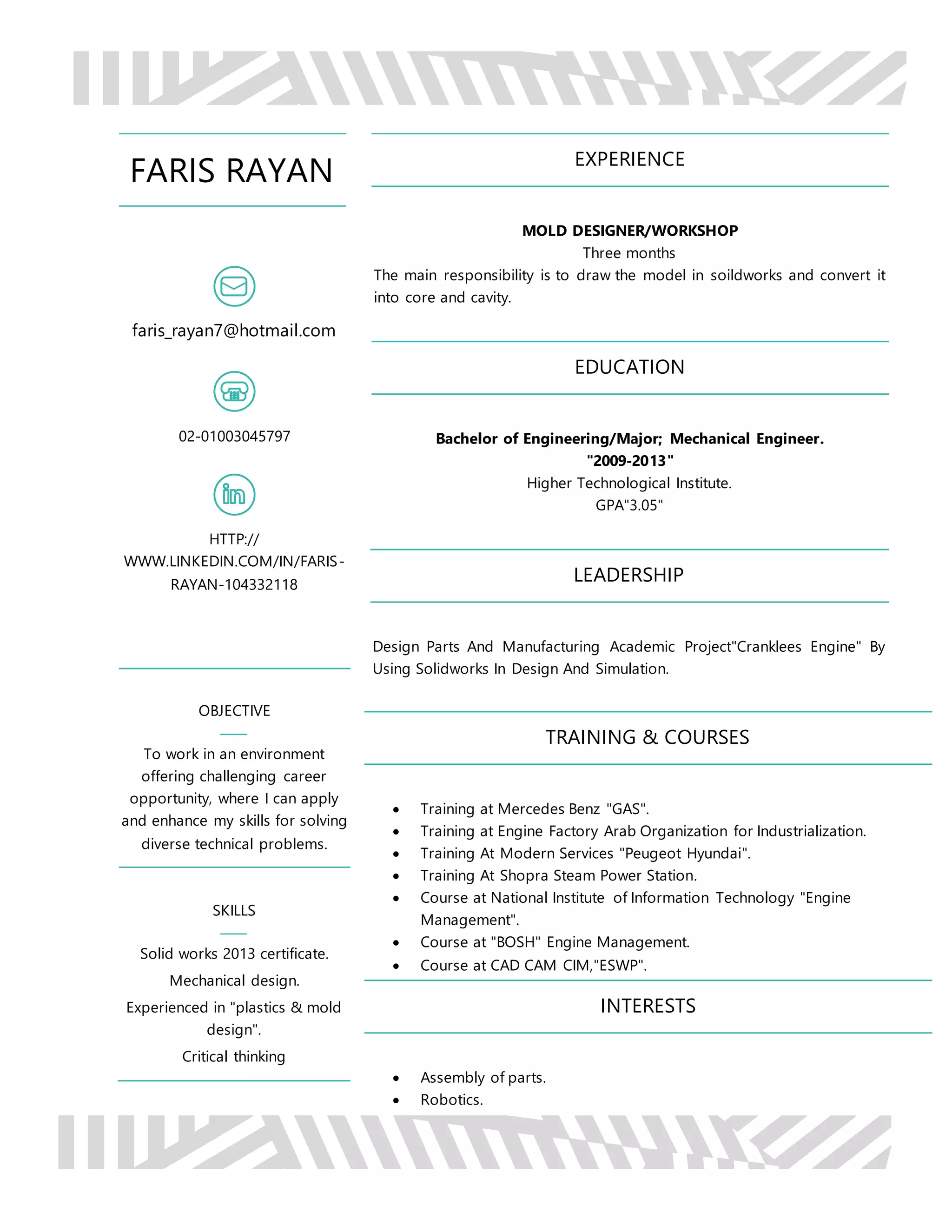 Faris Rayan c.v DOC | DOCX