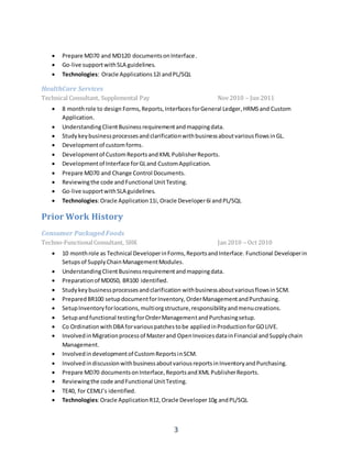 Purushothaman, Dinesh - Oracle | PDF