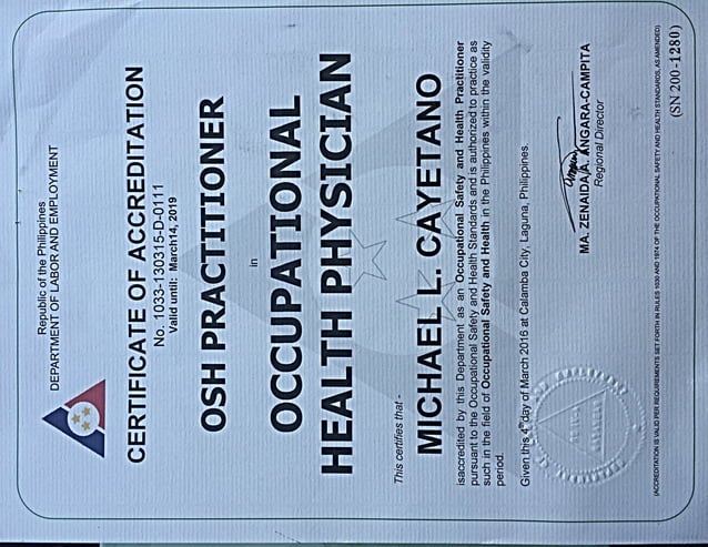 MLC OSH PRACTITIONER RENEWAL 2016 | PDF