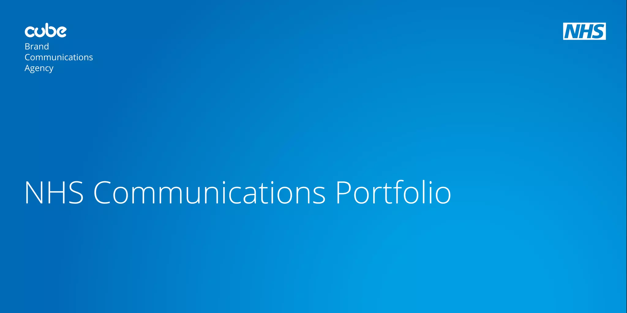 Cube NHS Portfolio 2016 v2-1 | PPT