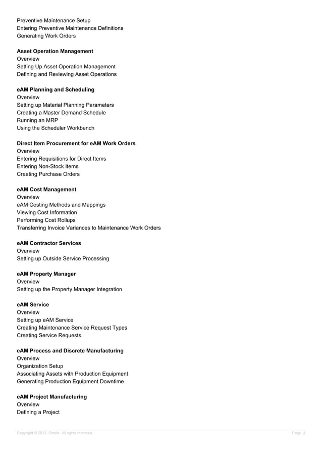 EAM COURSE CONTENT | PDF