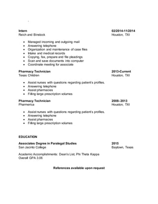 T.B. Resume | DOCX