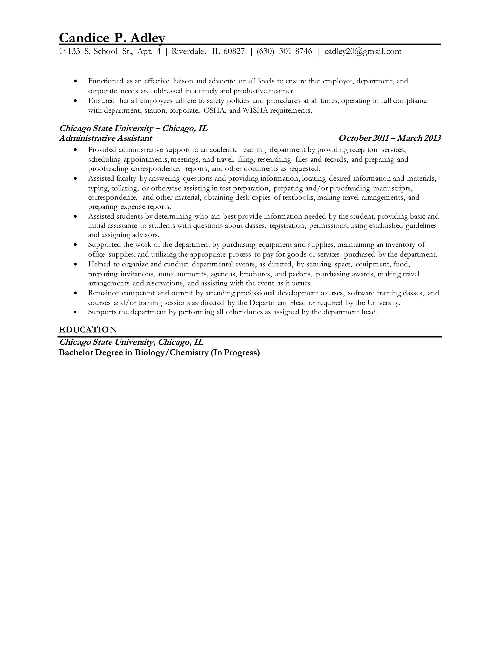 Candice Resume | DOCX