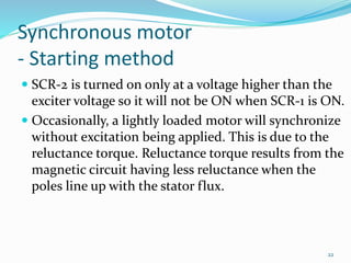 1. Starting & speed control of motors | PPTX