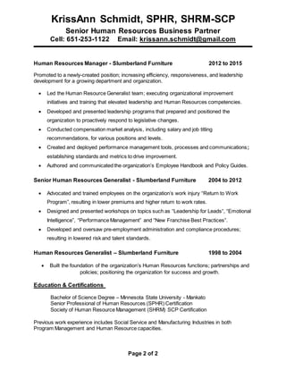 KrissAnn - Resume | DOCX | Human Resources | Business