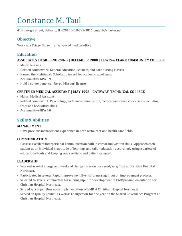 Connie Resume | DOCX | Healthcare Industry | Industries