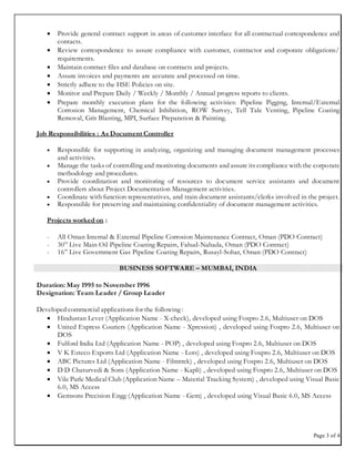 Anil Parmar - Resume - Document Controller | PDF