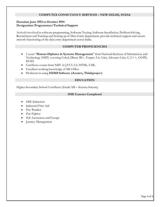 Anil Parmar - Resume - Document Controller | PDF