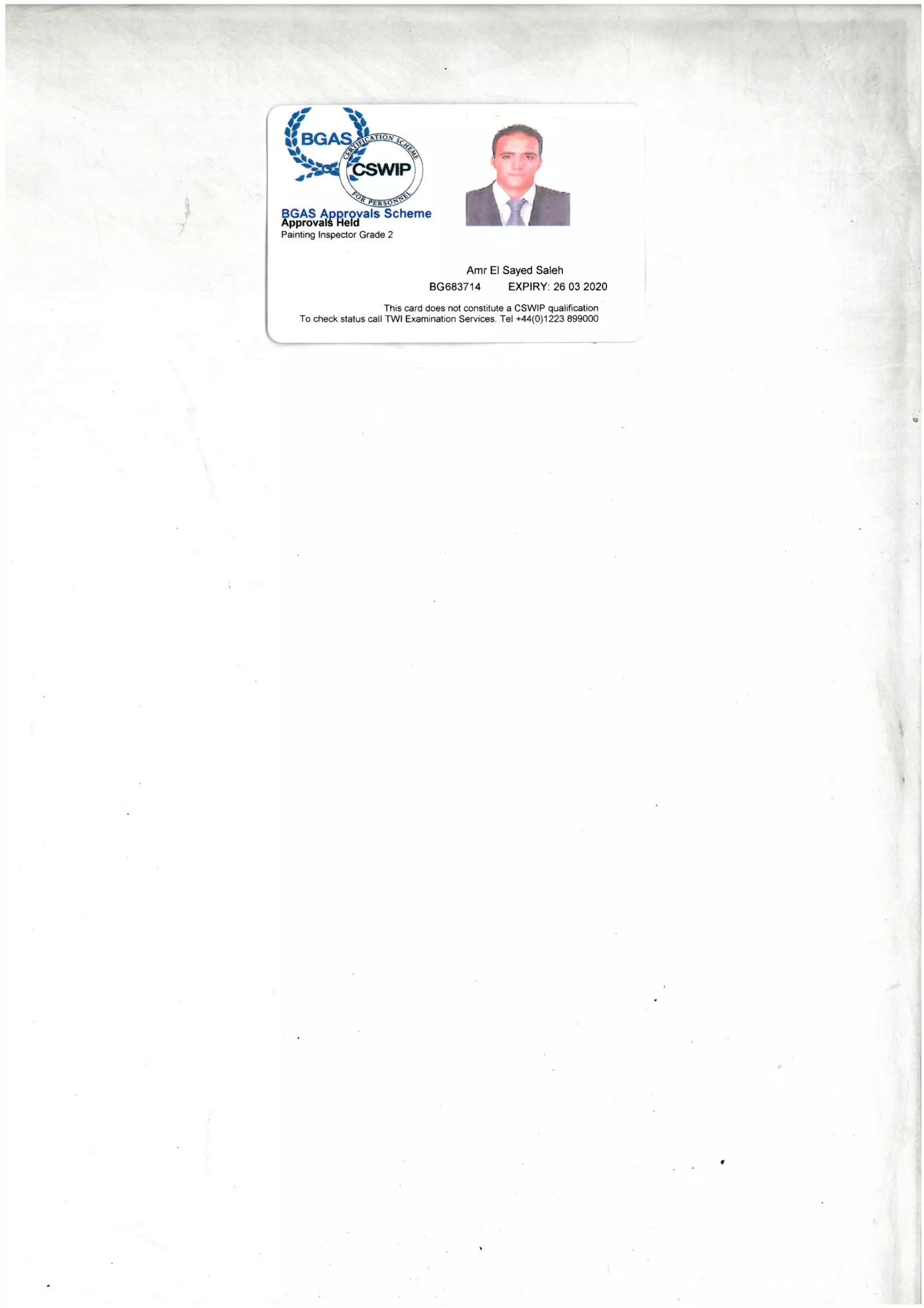 BGAS-CSWIP painting inspector | PDF