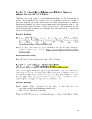 PEP 6043 Human Rights Education syllabus Gal Harmat | PDF | Educational ...