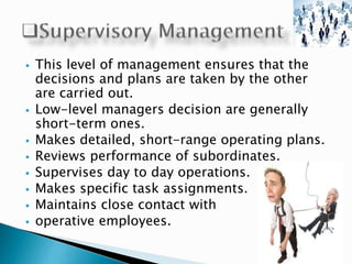 LEVELS OF MANAGEMENT | PPTX