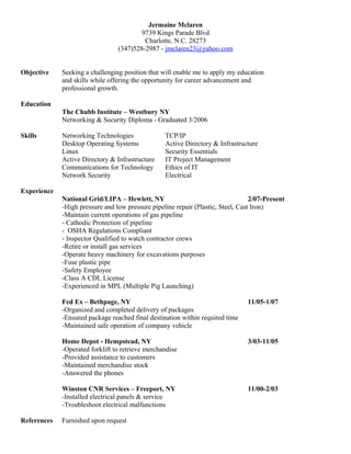 Resume Revised | DOC