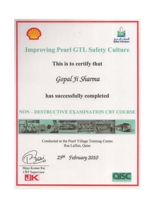 CV - Gopal Sharma with attachements - Copy | PDF