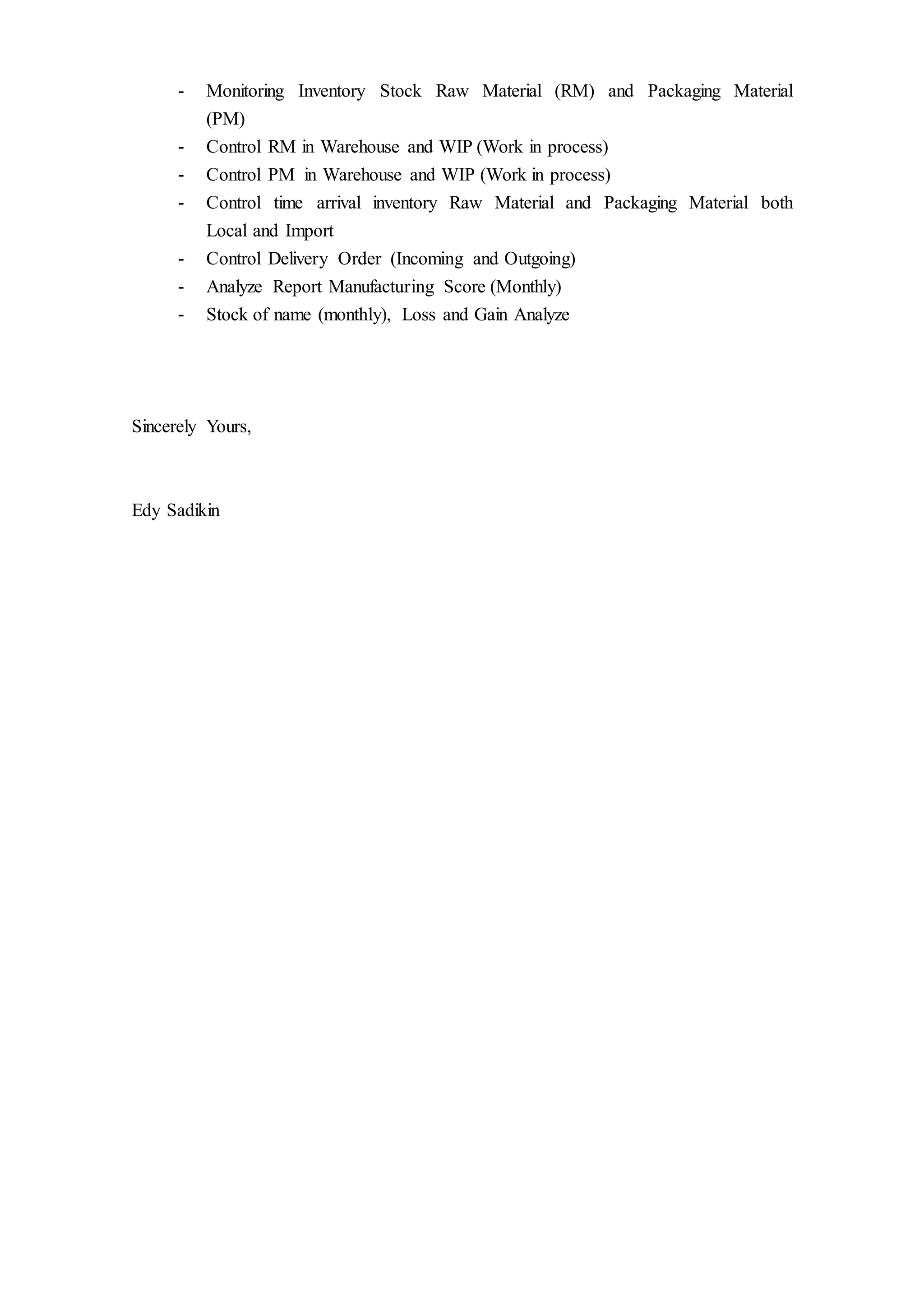 CV (Edy Sadikin) | PDF