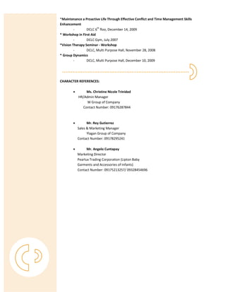 CV_MIKAELACATIMBANG | PDF