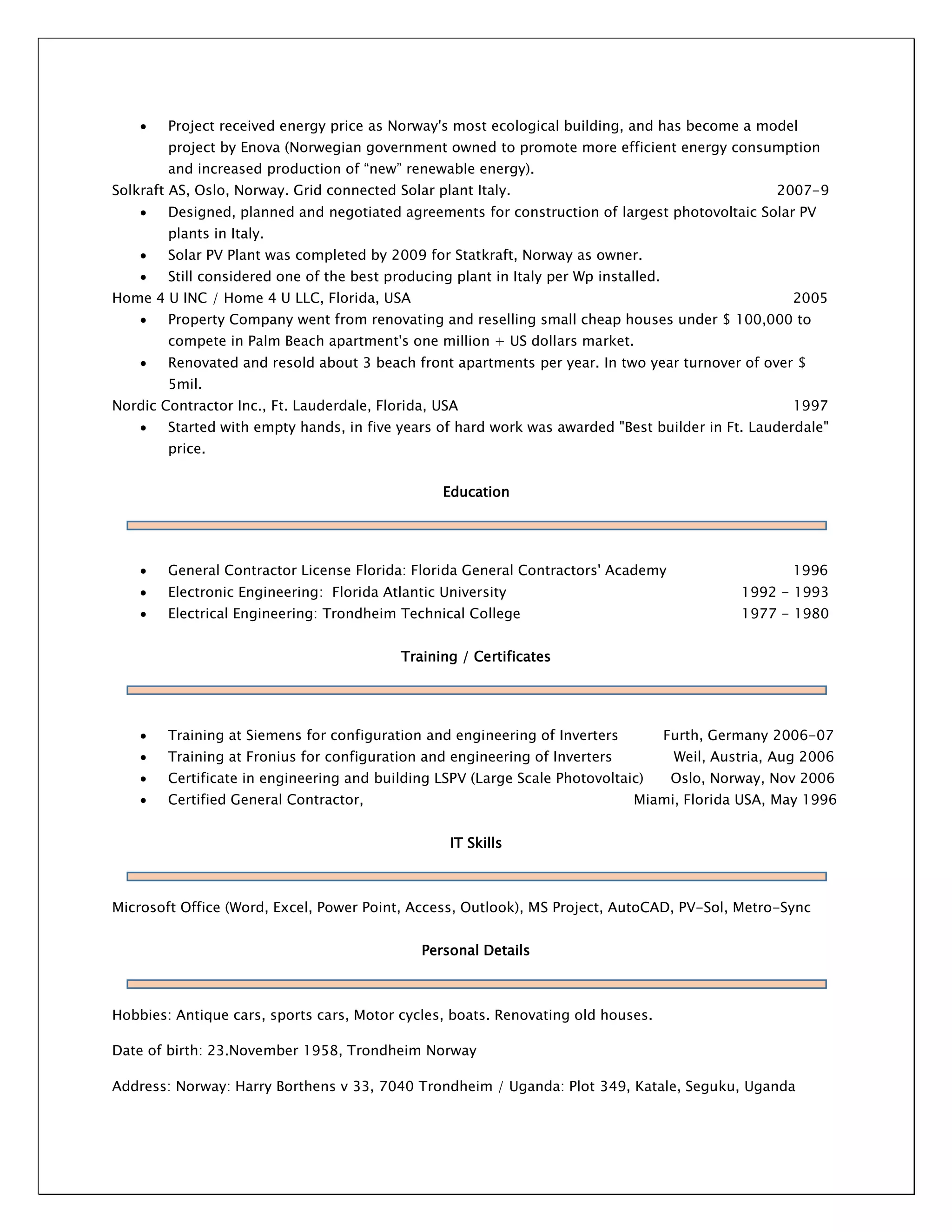 English CV 3 | PDF