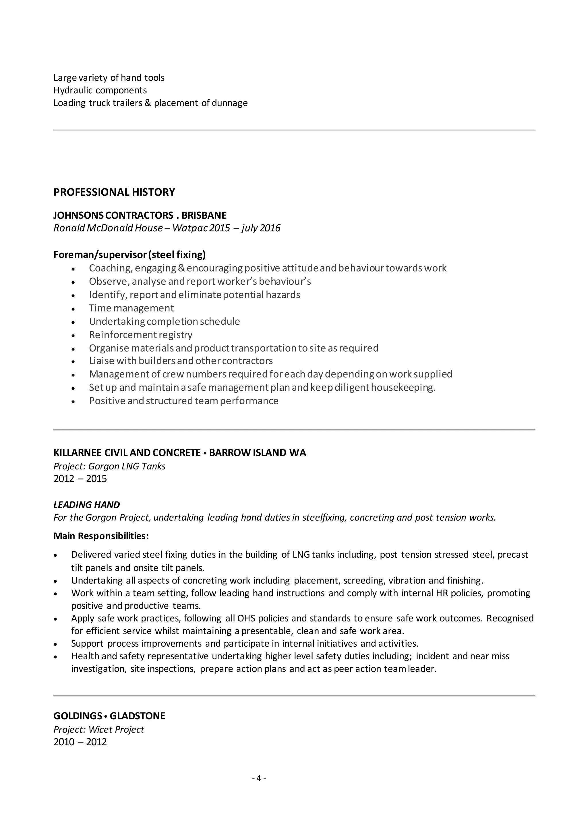 Karl Luke's Resume Doc | DOCX | Australia and Oceania Travel | Travel ...