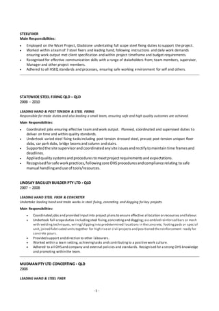 Karl Luke's Resume Doc | DOCX | Australia and Oceania Travel | Travel ...
