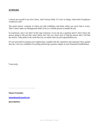 Shaun Resume New | PDF