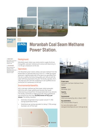 Moranbah Coal Seam Power Station | PDF
