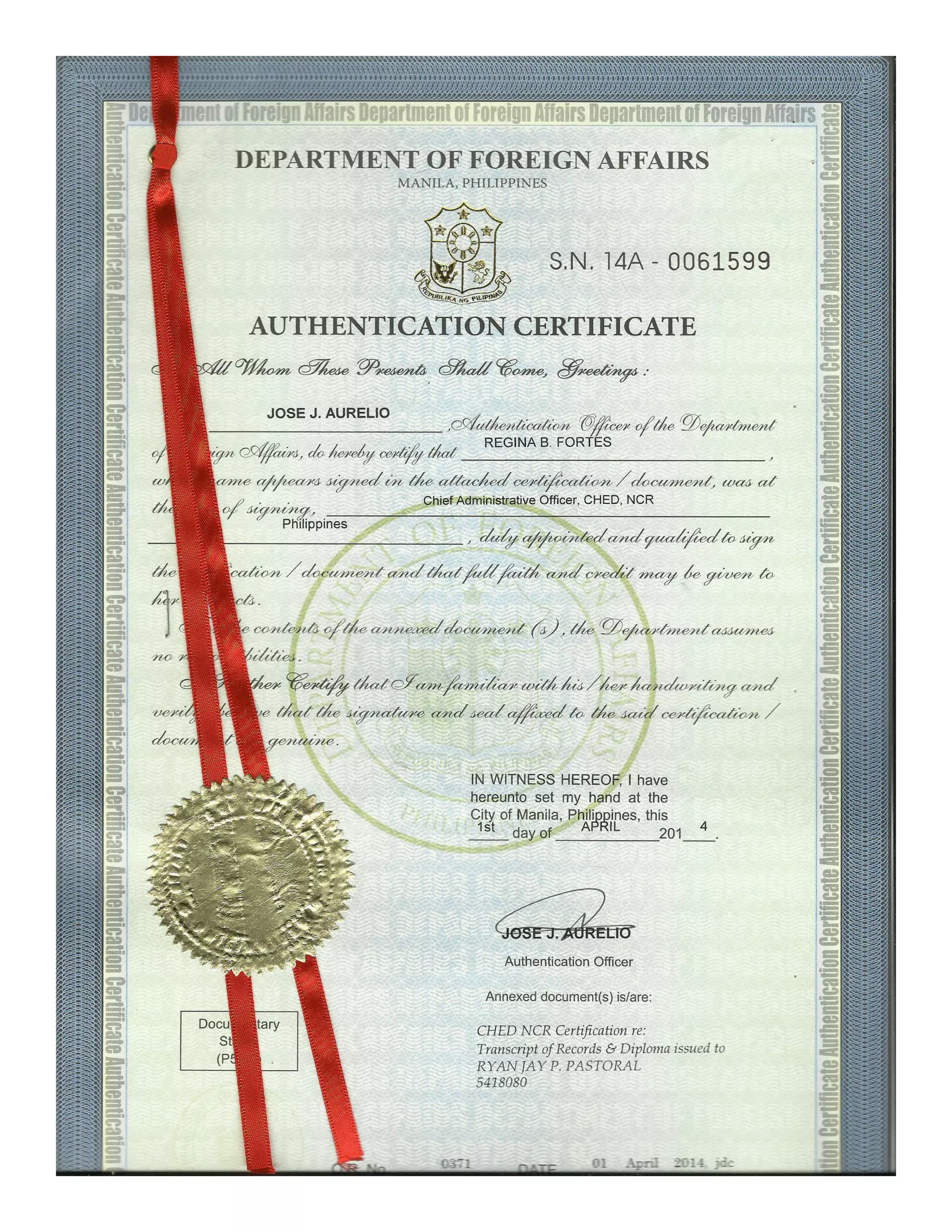 RJ-Attested IT Degree Certificate | PDF