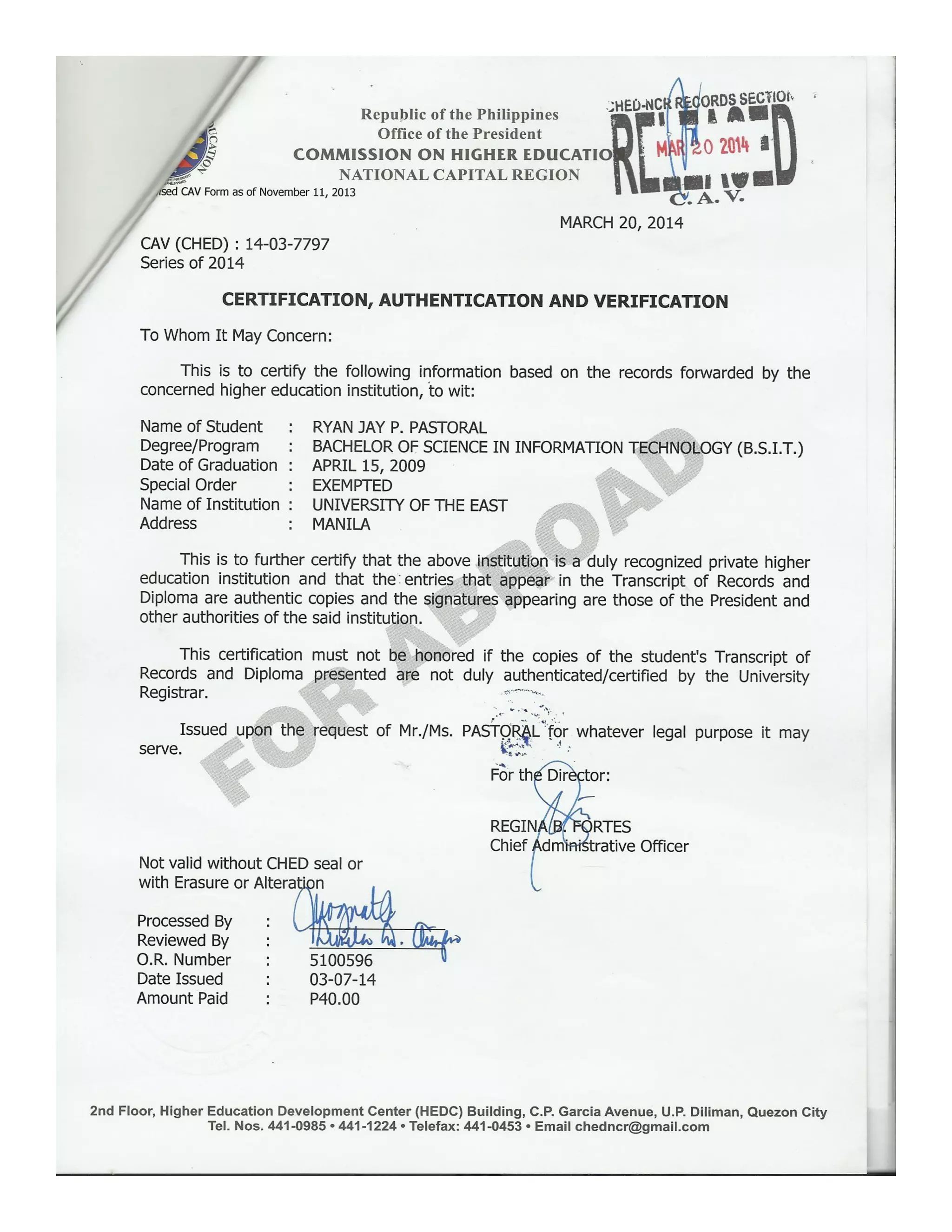 RJ-Attested IT Degree Certificate | PDF