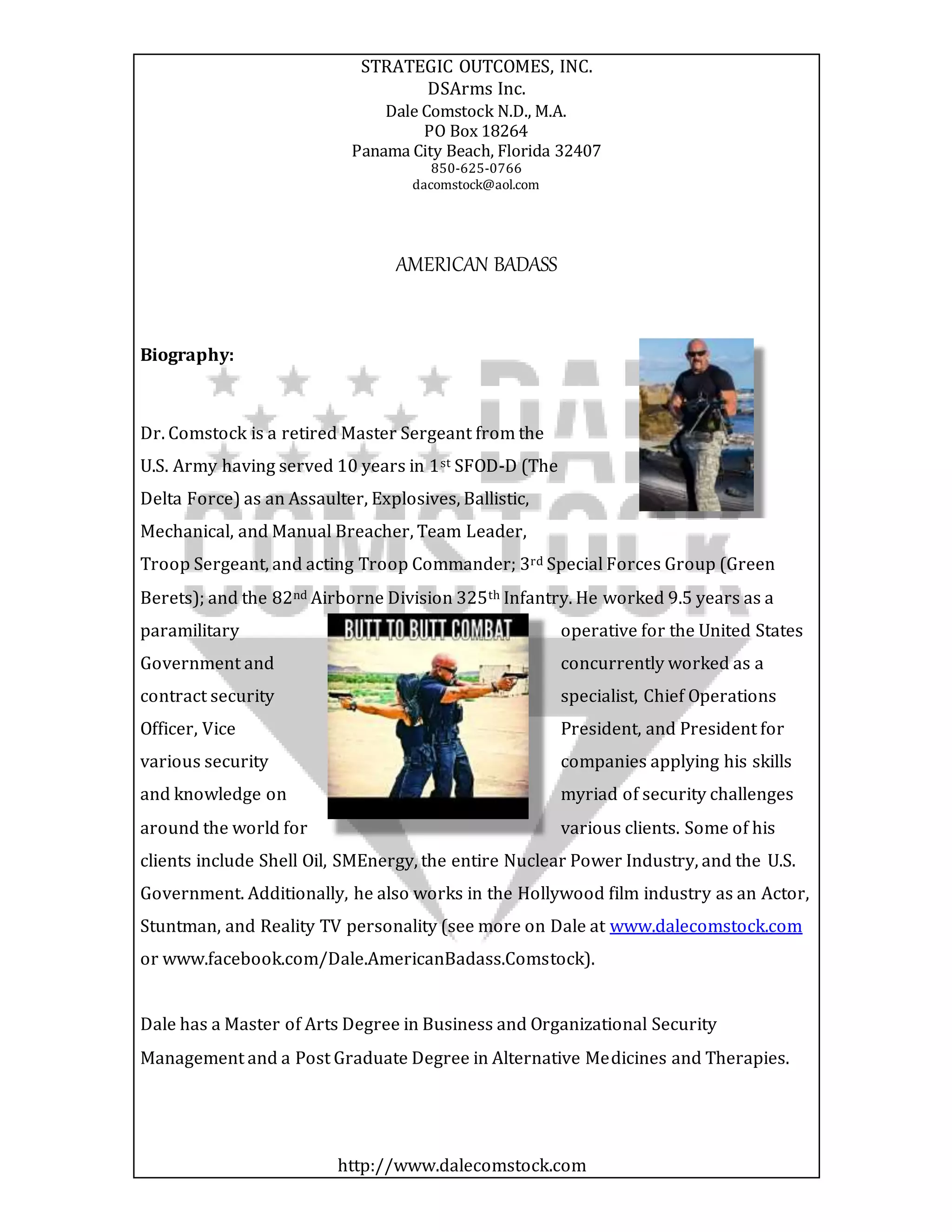 American Badass Bios | DOCX