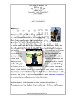 American Badass Bios | DOCX | Defense Industry | Industries