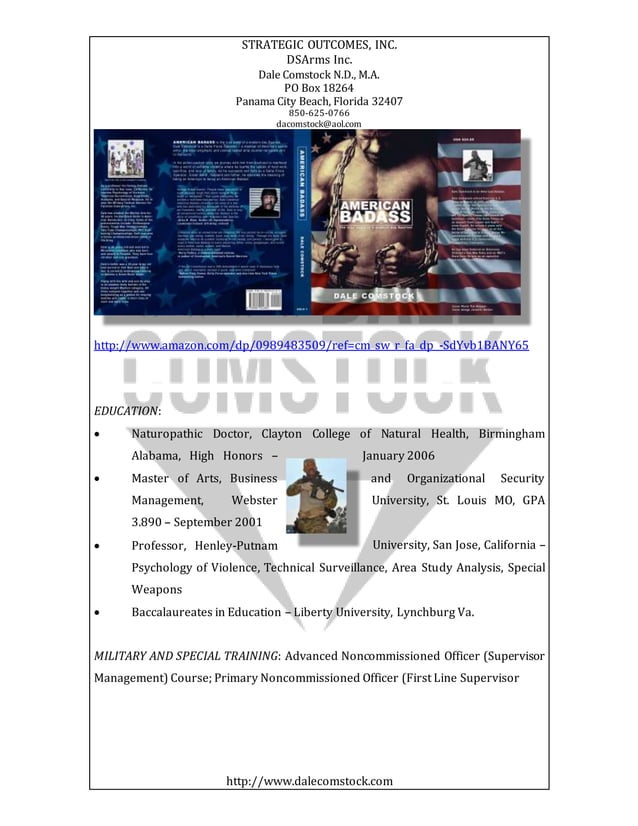 American Badass Bios | DOCX | Defense Industry | Industries