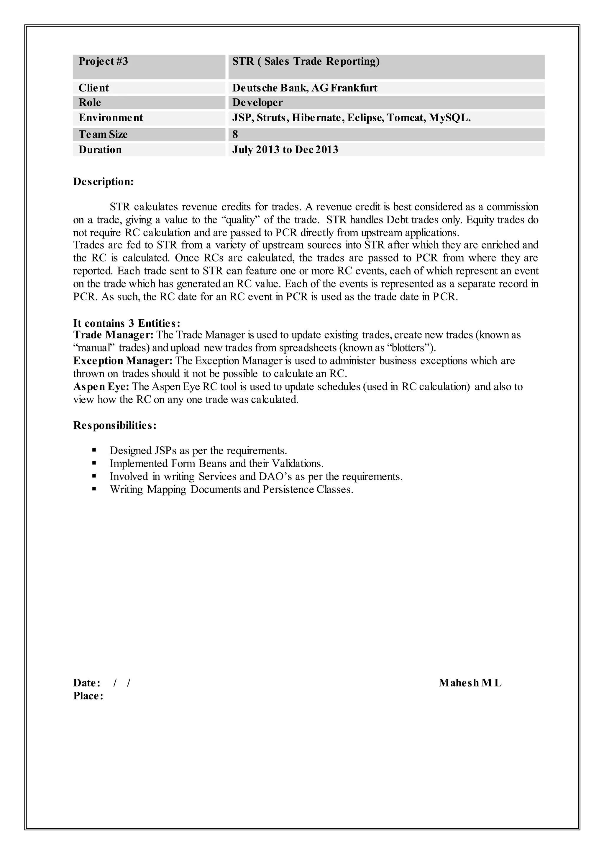 Mahesh-HCL 3+yrs exp_Resume | DOCX
