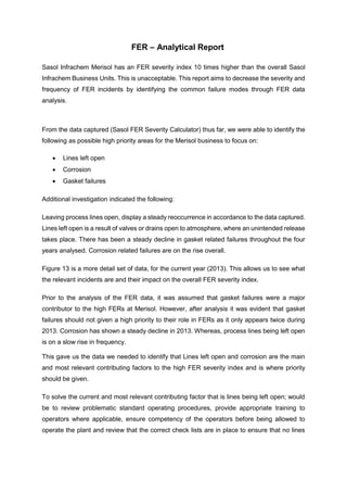 D. Summary of work experience at Merisol (SASOL) | PDF