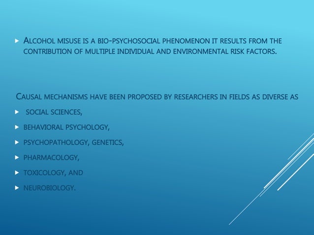 PATHOLOGY OF ALCOHOL DEPENDENCE | PPTX | Substance Abuse | Diseases and ...