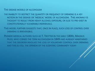 PATHOLOGY OF ALCOHOL DEPENDENCE | PPTX