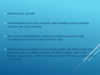 PATHOLOGY OF ALCOHOL DEPENDENCE | PPTX