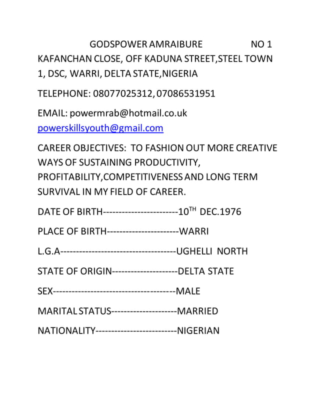 GP MY RESUME 247 | PDF