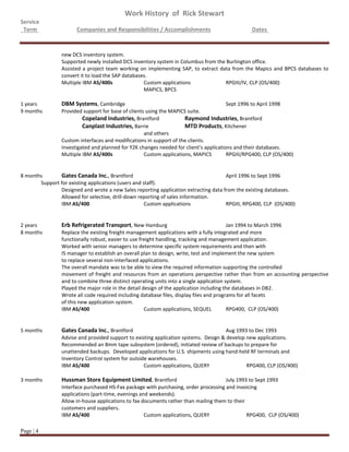 Rick Work History | PDF
