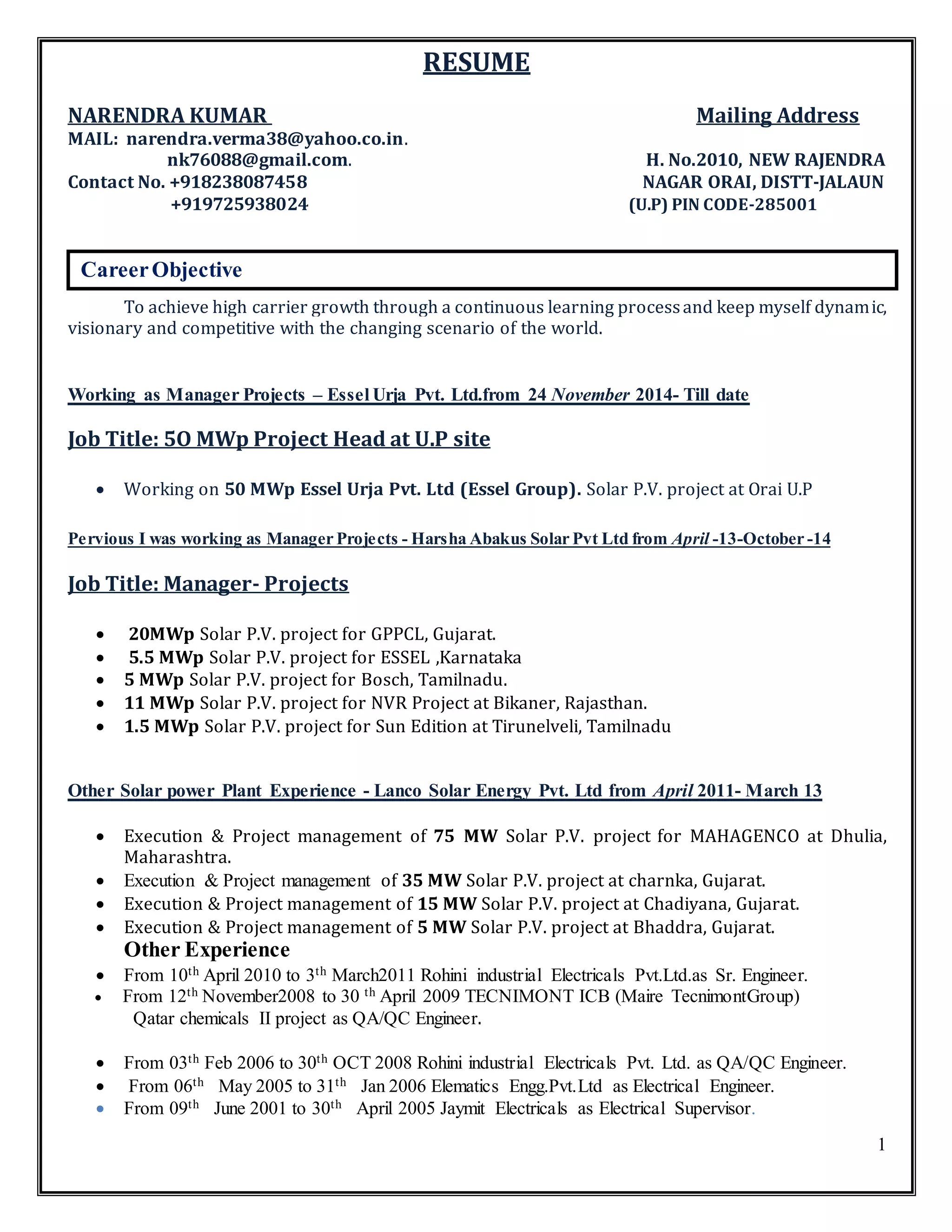 nk resume | DOCX