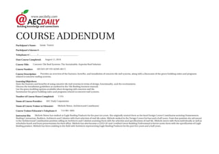 AEC Daily Certificate | PDF