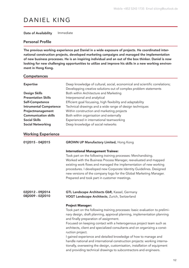 CV_Daniel King | PDF